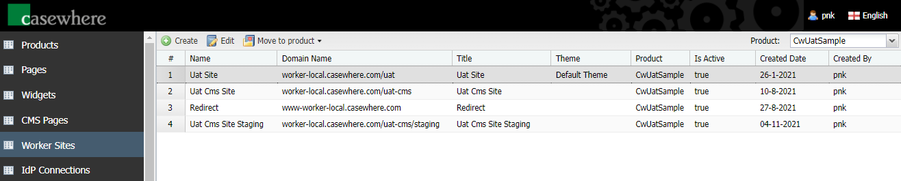 Worker site management | Casewhere Docs
