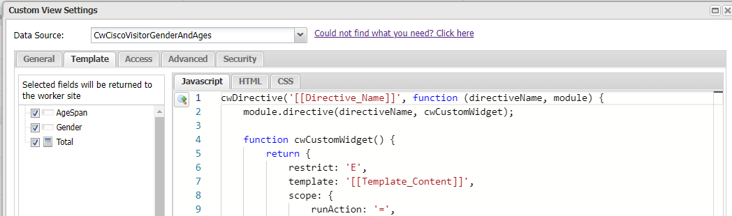 Scripting Data Source Casewhere Docs
