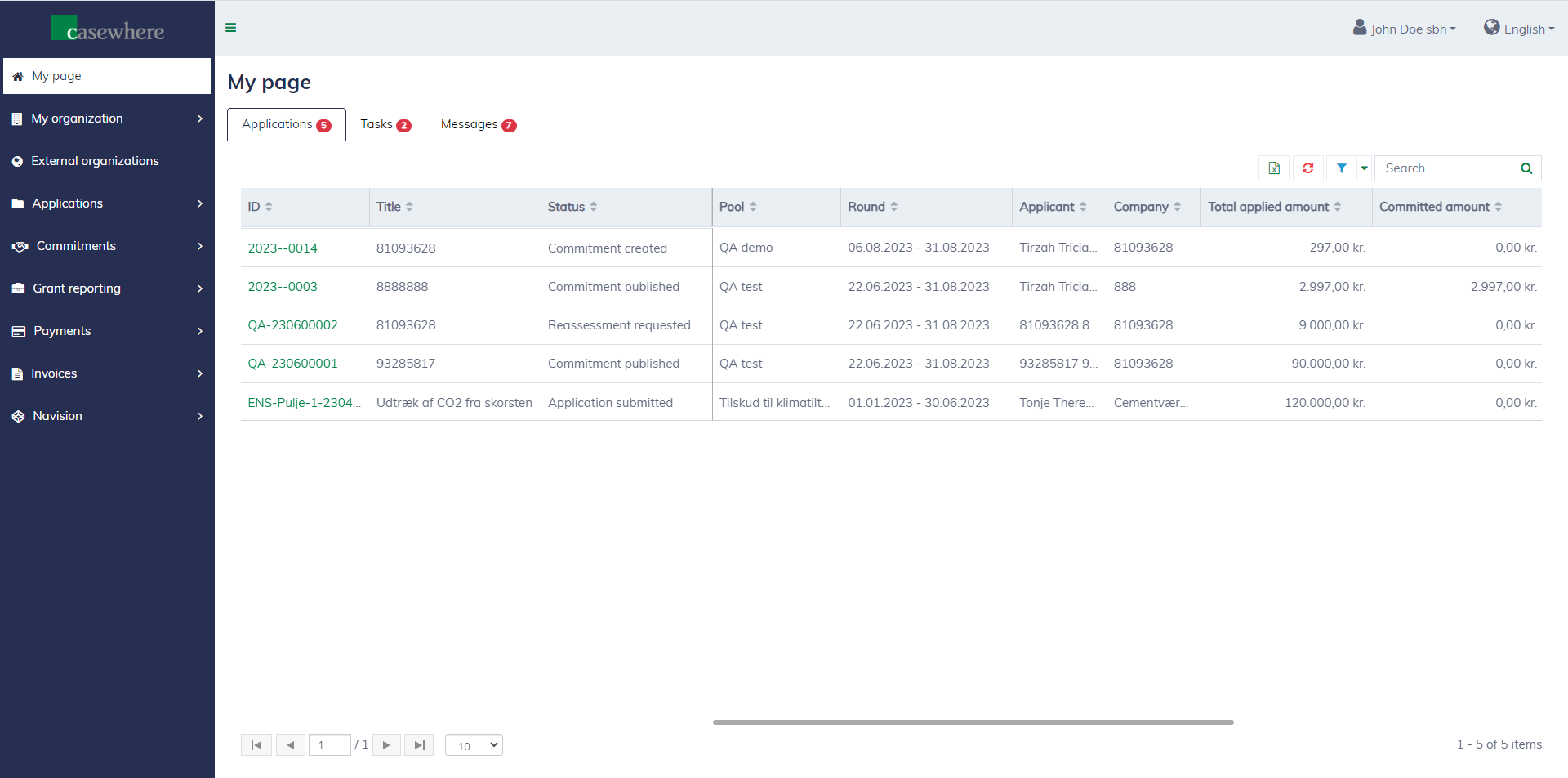 Grid widget - best practices | Casewhere Docs