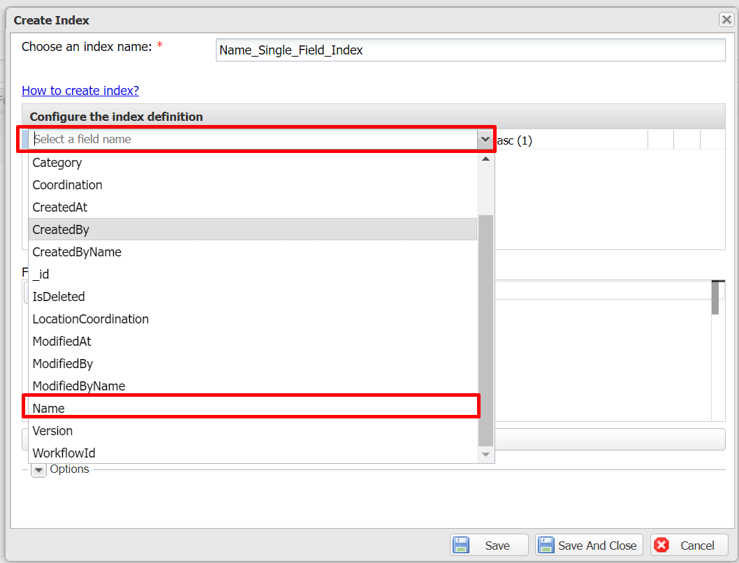 Indexes | Casewhere Docs